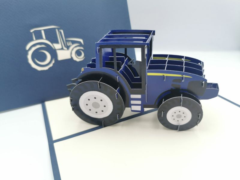 Blue Tractor – Paper Bear